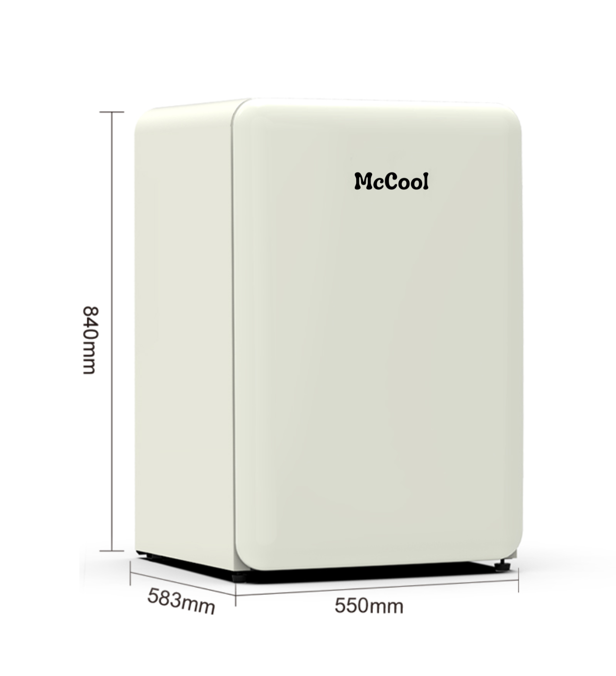McCool 3.9cu. ft./112L Retro Fridge with Freezer box BCD-112S - McCool ...